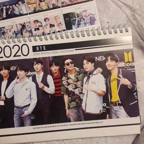 Office | Bts Kpop Group 2192020 Standing Desk Calendar | Poshmark
